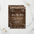 Rustic Save the Date Card for Country Weddings | Zazzle