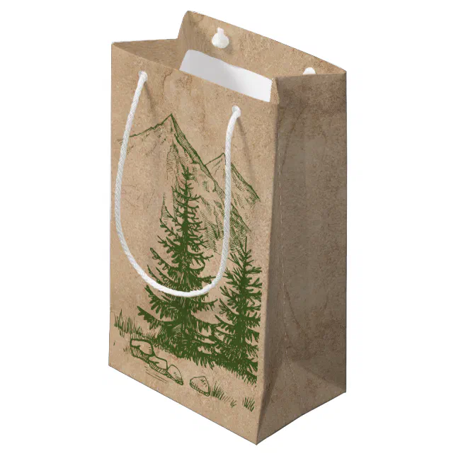 Rustic Scenic Mountain wedding Gift Bag | Zazzle
