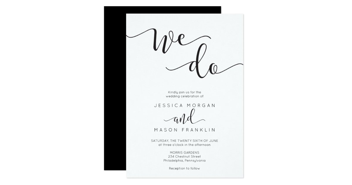 Rustic Script Wedding Invitation | Zazzle.com