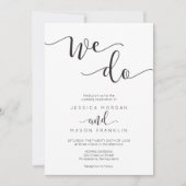 Rustic Script Wedding Invitation | Zazzle