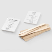 Rustic Script Wedding Program Fan Schedule | Zazzle