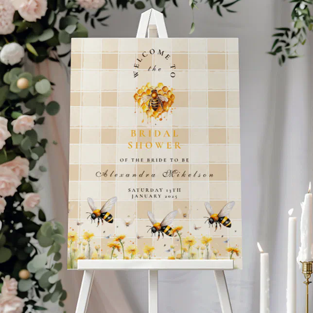 Rustic She Found Her Honey Bridal Foam Board | Zazzle