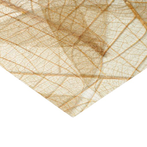 Rustic Sheer Cream Lace Leaves Tissue Paper | Zazzle