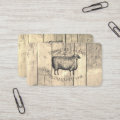 Rustic Shiplap Sheep Barn Wood Custom Farm Logo Business Card | Zazzle