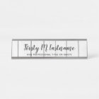Rustic Shiplap Wood - area for name and quote Desk Name Plate | Zazzle.com