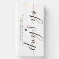 Rustic Simple Wedding Oh Snap Photo Booth Hashtag Wooden Box Sign | Zazzle