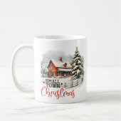Rustic Small Town Christmas Farmhouse Coffee Mug | Zazzle