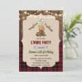 Rustic smore camp theme invitation | Zazzle