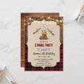 Rustic smore camp theme invitation | Zazzle