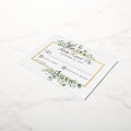 Rustic Southern Cotton Boll Botanical Wedding RSVP Foil Invitation ...