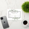 Rustic Southern Cotton Boll Botanical Wedding RSVP Foil Invitation ...