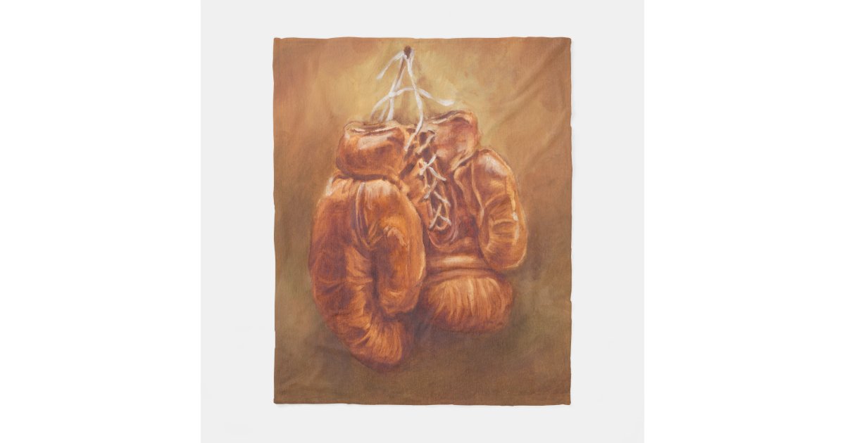 Rustic Sports | Boxing Glove Fleece Blanket | Zazzle