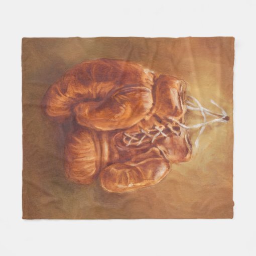 Rustic Sports | Boxing Glove Fleece Blanket | Zazzle