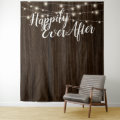 Rustic String Lights Wood Wedding Backdrop | Zazzle