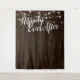 Rustic String Lights Wood Wedding Backdrop | Zazzle