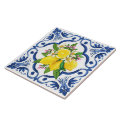 Rustic Stylish Mediterranean Lemon Ceramic Tile | Zazzle