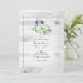 Rustic Summer QR Code RSVP Beach Wedding Invitation | Zazzle