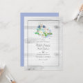 Rustic Summer QR Code RSVP Beach Wedding Invitation | Zazzle