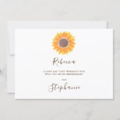 Rustic Sunflower Bridesmaid Proposal Invitation | Zazzle