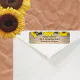 Rustic Sunflower Butterflies Label | Zazzle