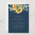 Rustic Sunflower Eucalyptus Elegant Wedding Invitation | Zazzle