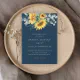 Rustic Sunflower Eucalyptus Elegant Wedding Invitation | Zazzle