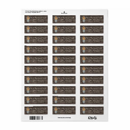 Rustic Sunflower Floral Country Vintage Wood Label | Zazzle