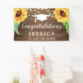 Rustic Sunflower Graduation Banners | Zazzle