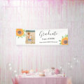Rustic Sunflower Photo Congratulations Graduation Banner | Zazzle