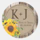 Rustic Sunflower Wedding Label | Zazzle