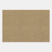 Rustic Tan Faux Burlap Texture Wrapping Paper Sheets | Zazzle