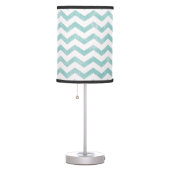 Rustic Teal Chevron Pattern Table Lamp | Zazzle