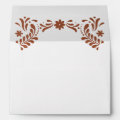 Rustic Terracotta Mexican Wedding Envelope | Zazzle