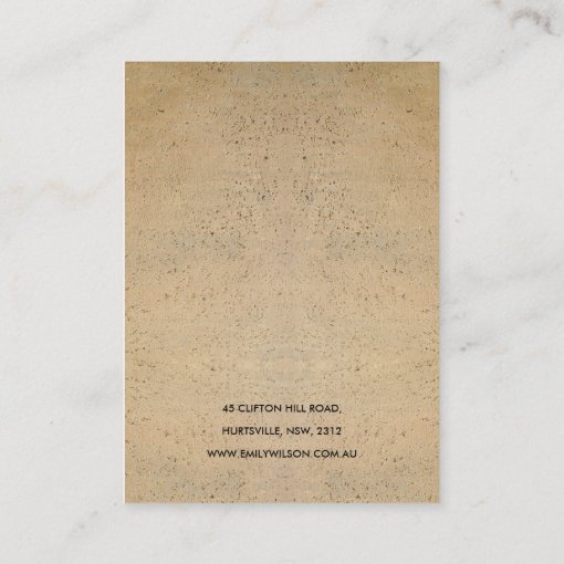 RUSTIC TERRACOTTA TEXTURE BORDER EARRING DISPLAY BUSINESS CARD | Zazzle