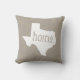 Rustic Texas Home State Throw Pillow | Zazzle