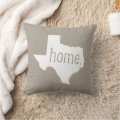 Rustic Texas Home State Throw Pillow | Zazzle