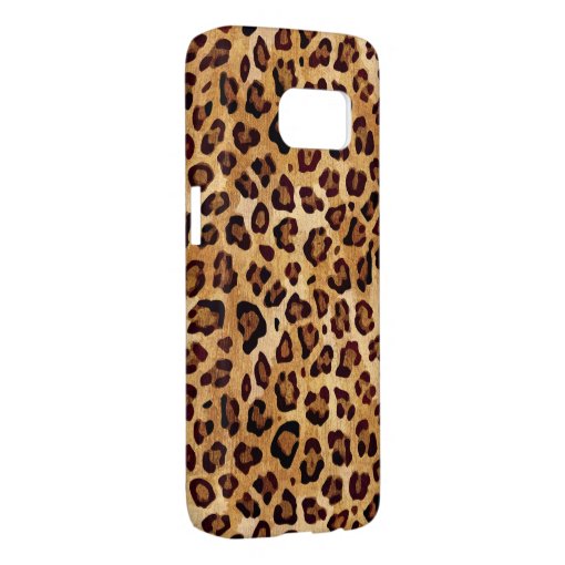 Rustic Texture Leopard Print Case-Mate Samsung Galaxy Case | Zazzle