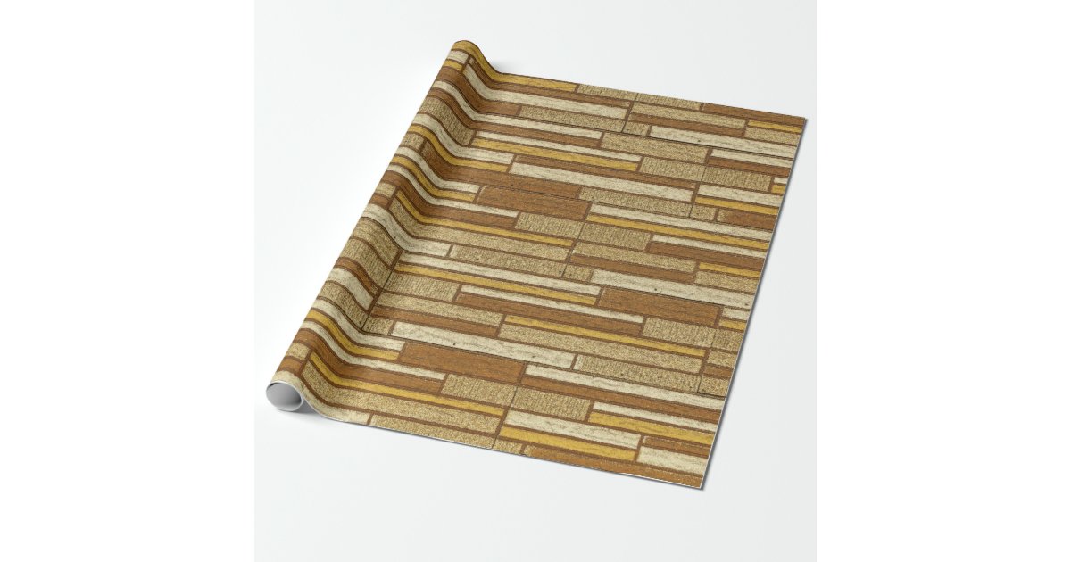 rustic tiles wrapping paper | Zazzle