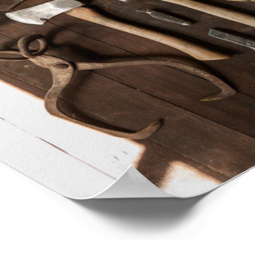 Rustic Tools Poster | Zazzle