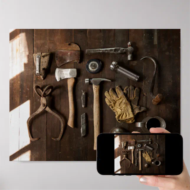 Rustic Tools Poster | Zazzle
