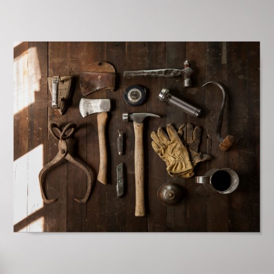 Rustic Tools Poster | Zazzle.com