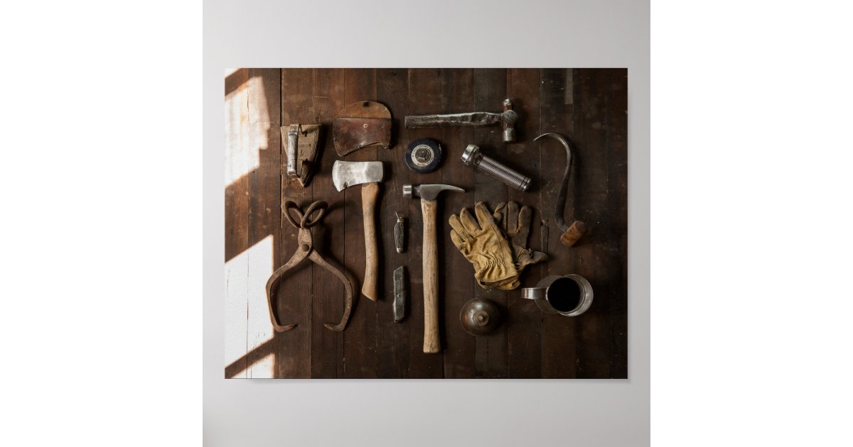 Rustic Tools Poster | Zazzle