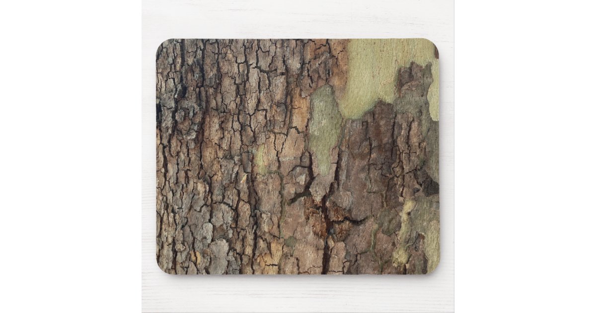 Rustic tree bark, outdoor natural pattern mouse pad | Zazzle