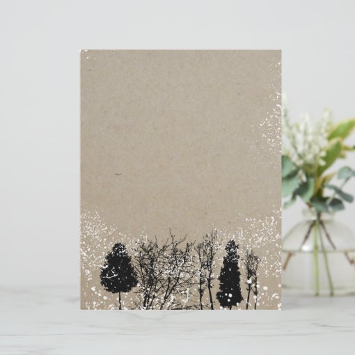 Rustic Tree Letterhead | Zazzle