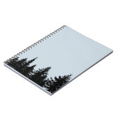 Rustic Tree Line Silhouette Notebook | Zazzle