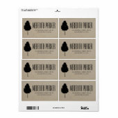 RUSTIC TREE RETURN ADDRESS LABELS | Zazzle