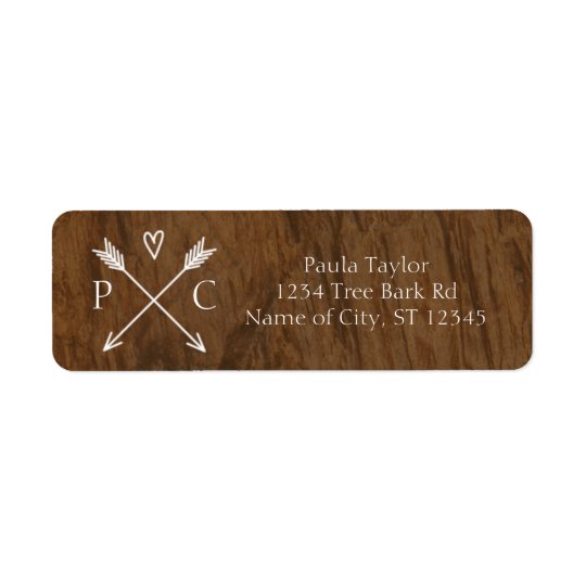 Rustic Tree Wedding Address Label | Zazzle.com