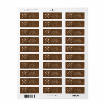 Rustic Tree Wedding Address Label | Zazzle