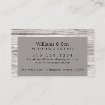 Rustic Tree Wood Business Card | Zazzle