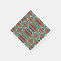 Rustic Tribe Mosaic Native American Indian Pattern Paper Napkins | Zazzle
